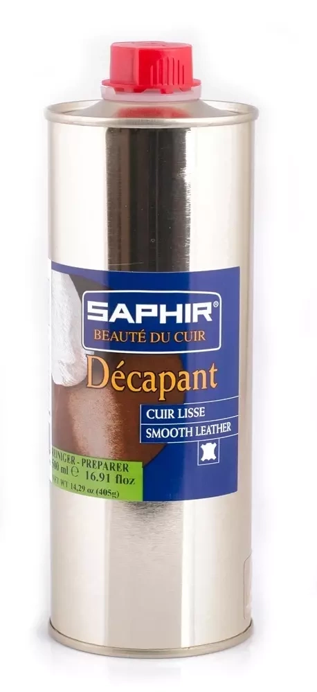 Zmywacz wykończenia skóry rozpuszczalnik farby decapant - Saphir 500 ml ...